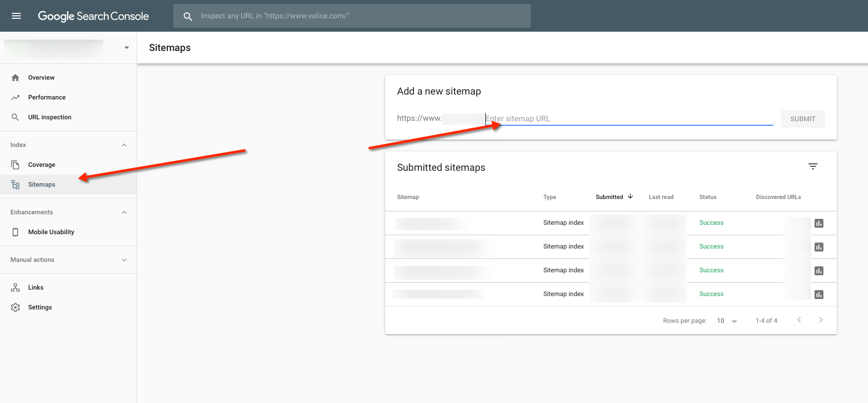 Google Search Console – Valice